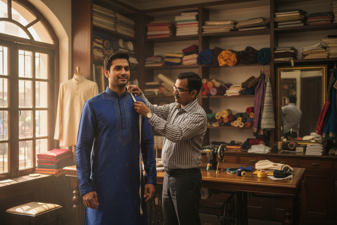 How to Choose the Perfect Kurta Size for Men | Tulsiya Size Guide